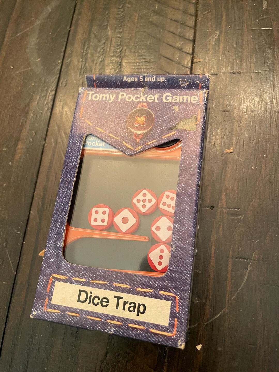 Vintage 1976 TOMY Pocket Game Dice Trap With Box Works Action Toys ...