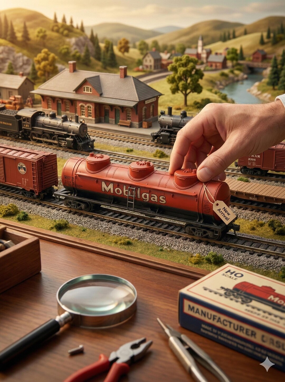 Vintage HO Scale Mobilgas Tank Car Mobil Gas Railroad Oil Train Car - Etsy