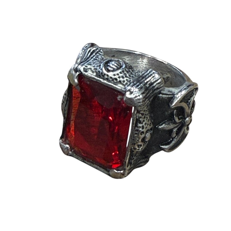 Red Stone Ring - Etsy