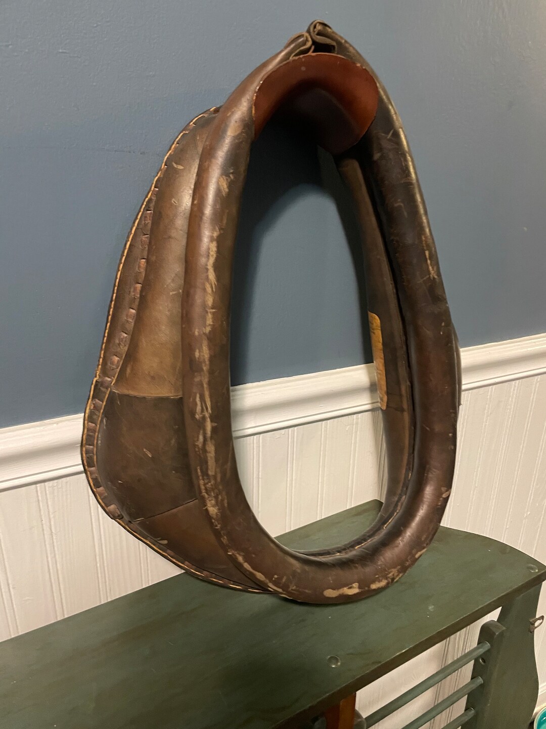 Antique Leather Horse Collar From Minnesota Farm Bureau in - Etsy