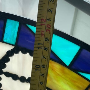 Hand Made Stained Glass Half Arch Window - Etsy