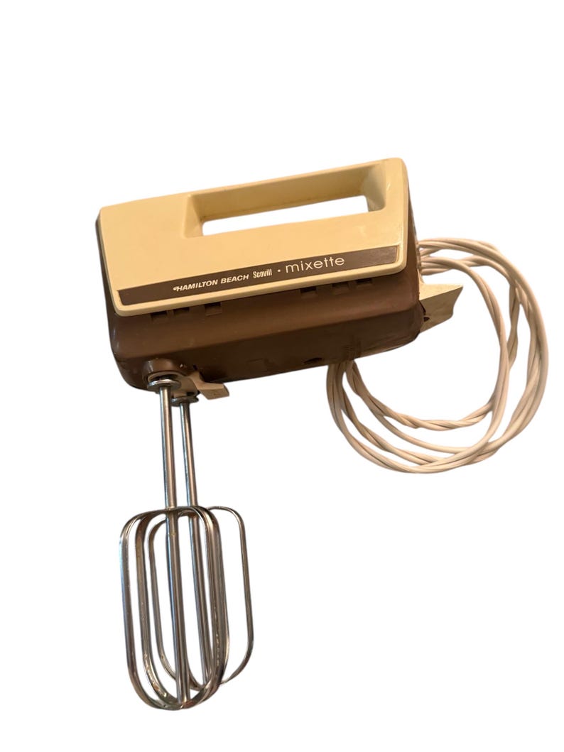 Vintage Hamilton Beach Scovill Mixette Hand Mixer – 1970s Retro Kitchen ...