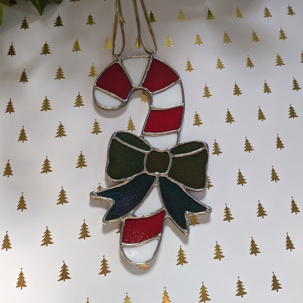 Stained Glass Candy Cane Pattern - Etsy
