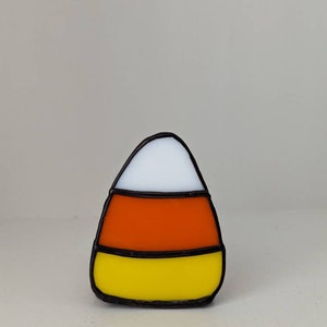 Candy Corn Stained Glass Tealight Candle Holder - Etsy