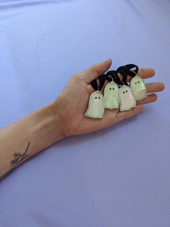 Mini Boo Stained Glass Ghost - Etsy