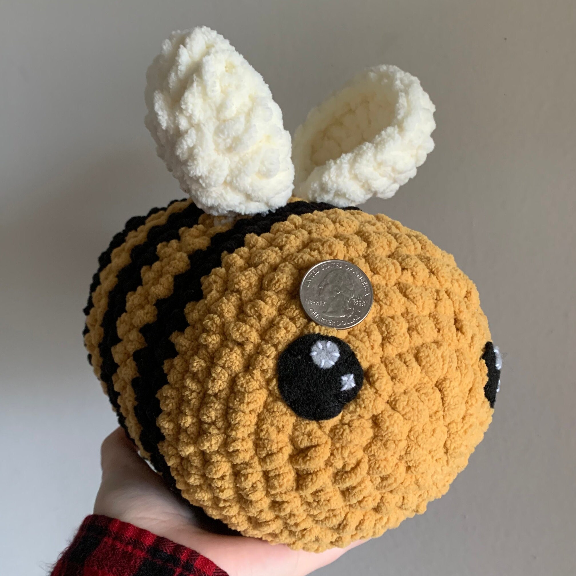 Crochet Jumbo Bumblebee Plushy Amigurumi Bee Stuffed Animal | Etsy