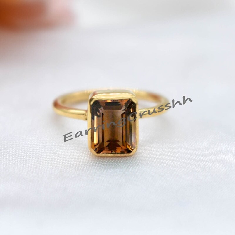 Smoky Quartz Ring - Etsy