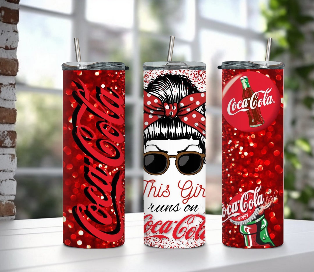 Coca Cola Girl Tumbler - Etsy
