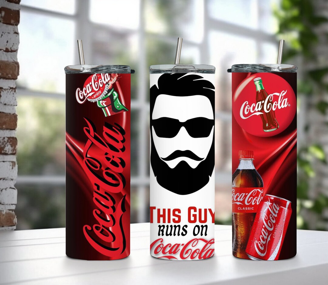 This Guy Runs on Coca Cola Tumbler - Etsy