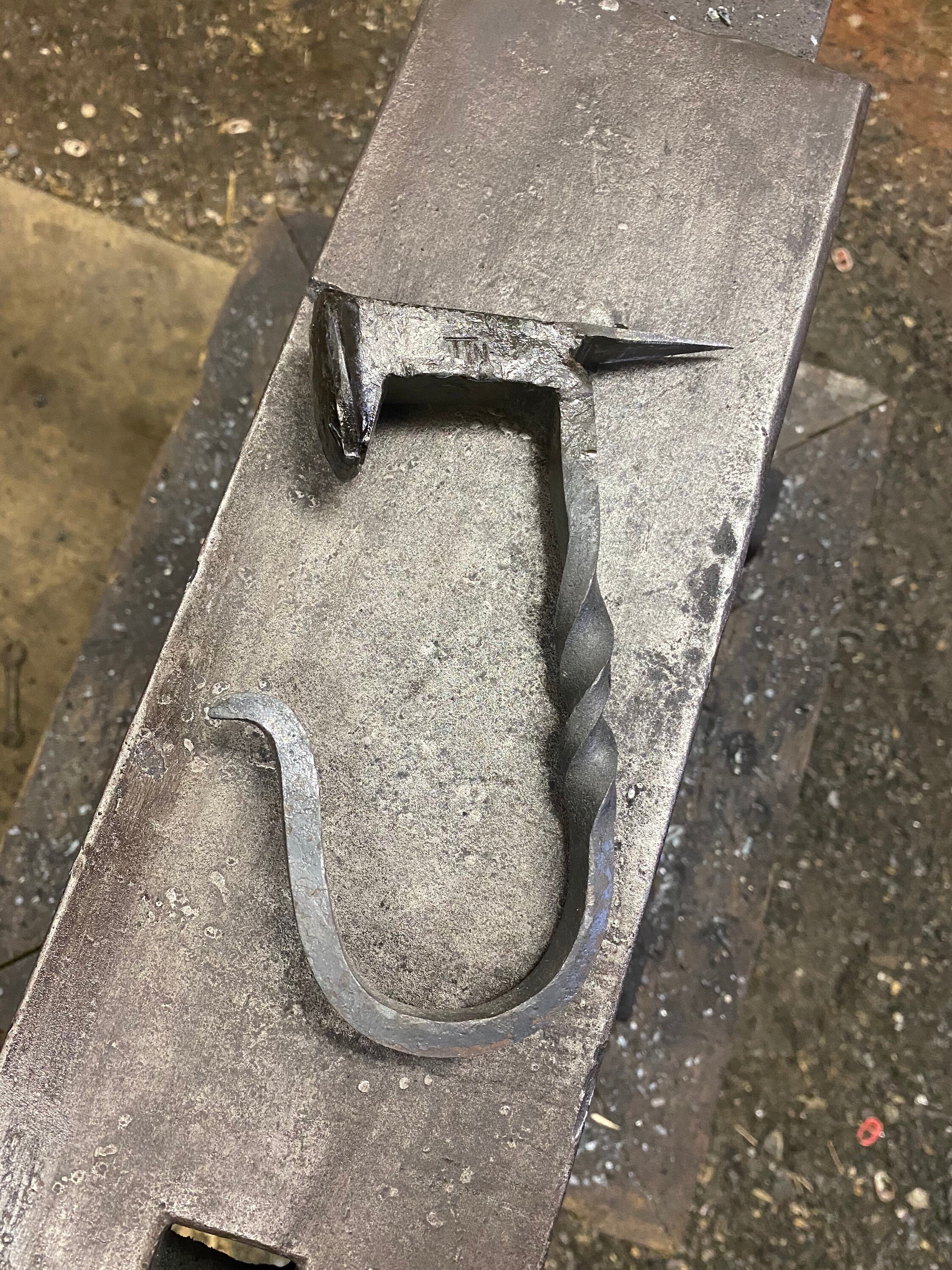 Hand Forged Railroad Spike Drive in Hook - Etsy