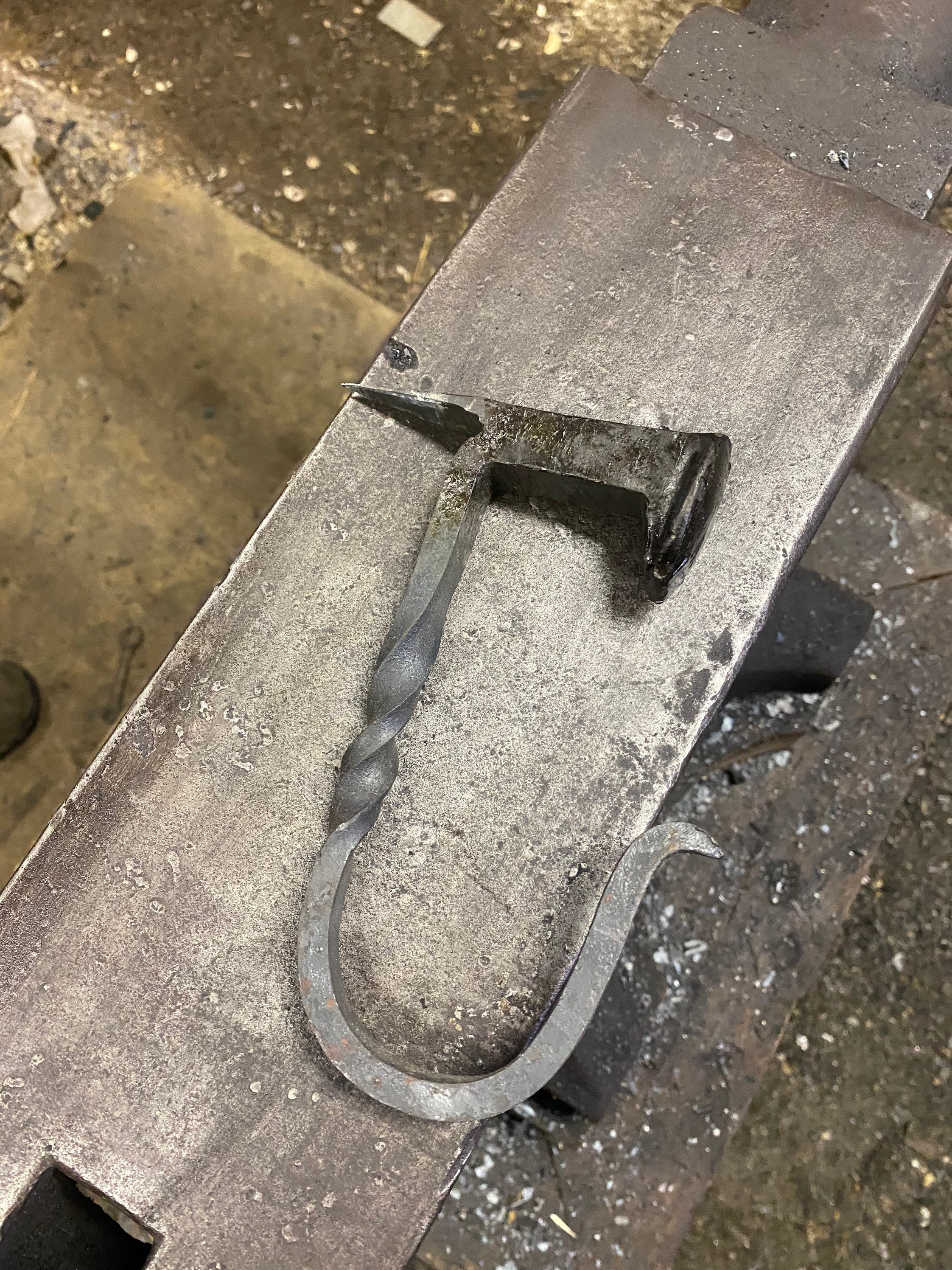 Hand Forged Railroad Spike Drive in Hook - Etsy