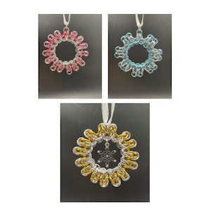 Chainmail Tutorial – Sunburst Christmas Ornament/pendant (chain Mail ...