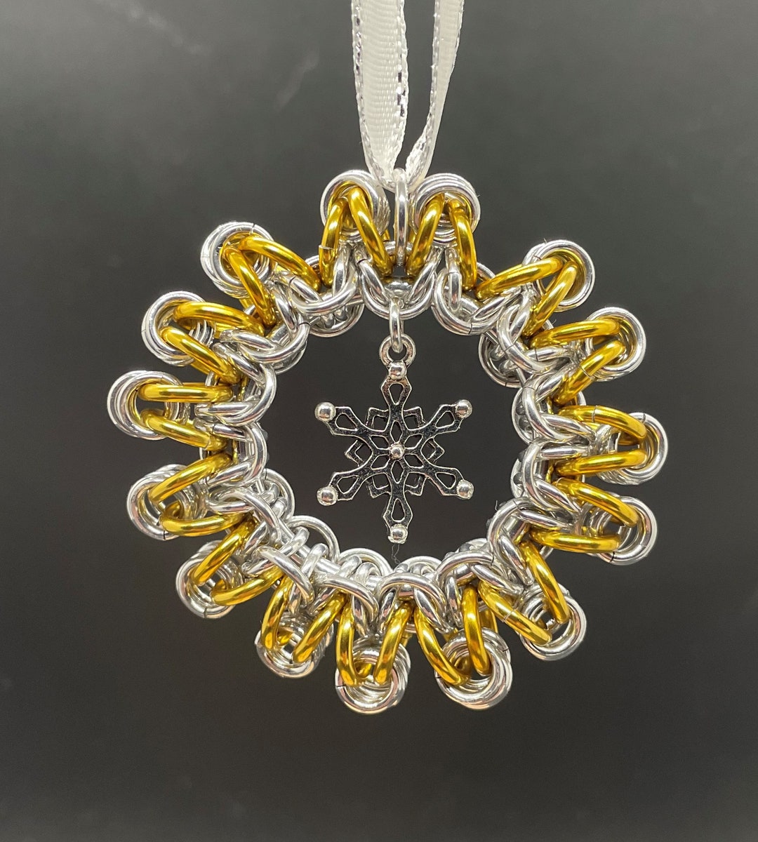 Chainmail Tutorial Sunburst Christmas Ornament/pendant chain Mail Kits ...