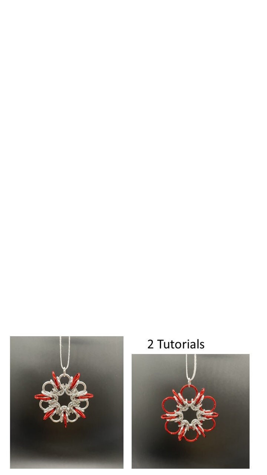 Chainmail Tutorial – Two Versions of Easy as 1, 2, 3 Ornament/pendant ...