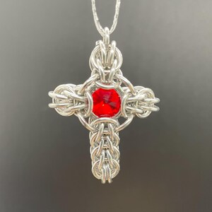 Chain Maille Tutorial – Bejeweled Cross Pendant/small Ornament - Etsy