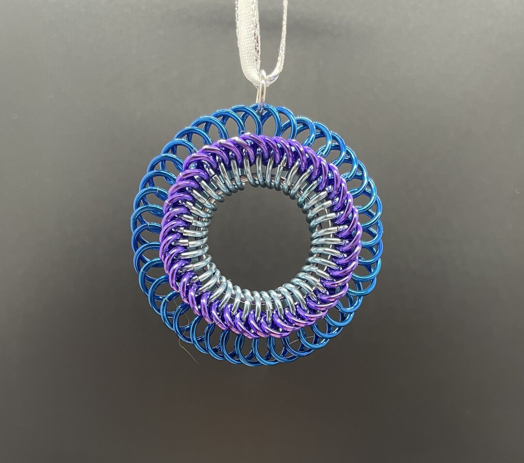 Chainmail Tutorial in the Round Ornament/pendant advanced Beginner ...