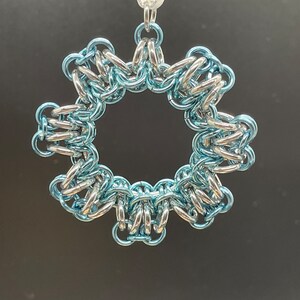 Chainmail Tutorial – Sunburst Christmas Ornament/pendant (chain Mail ...