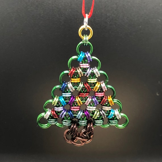 Ornaments & Accents Home & Living Multi-Colored Lights Chainmaille ...