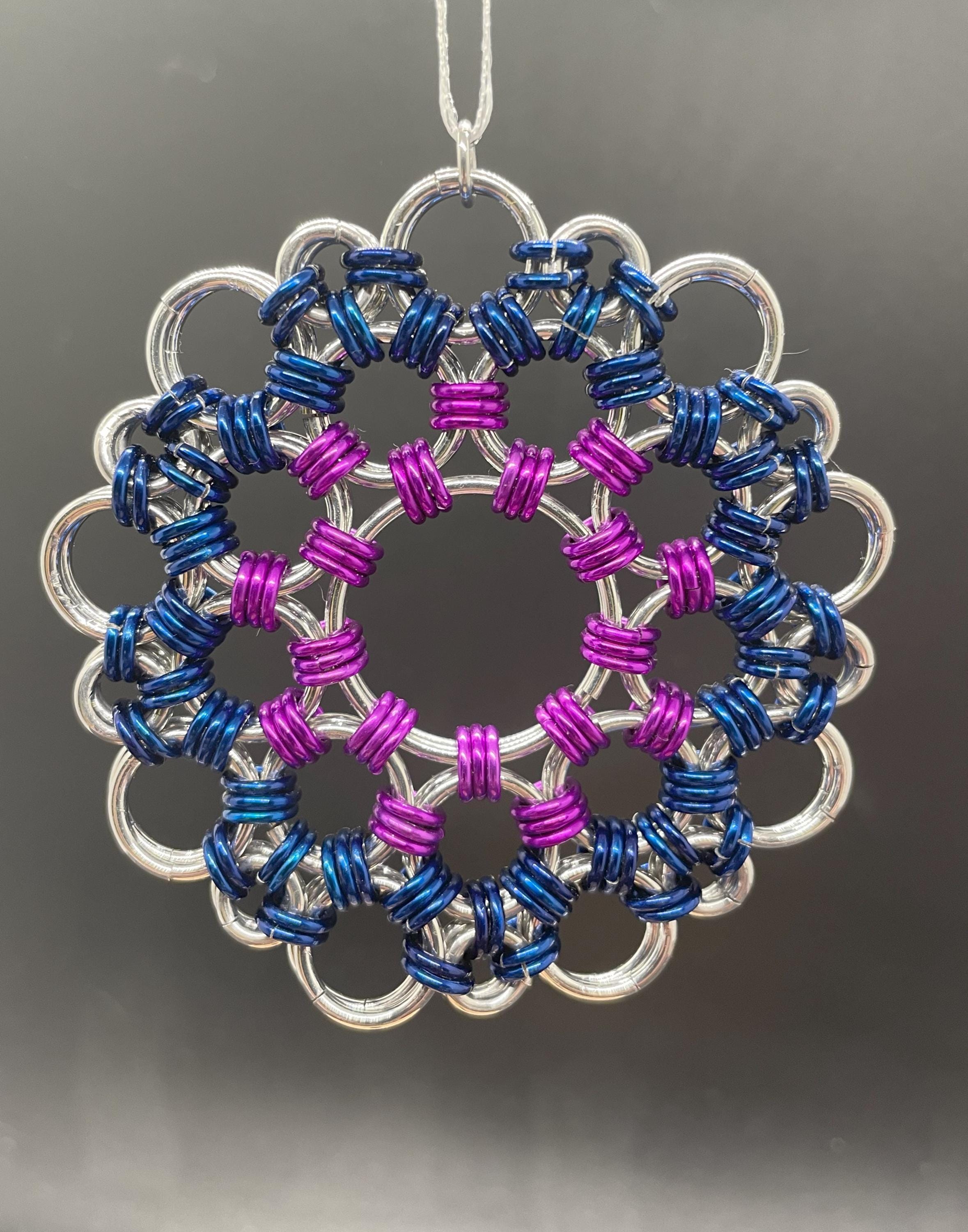 Chainmail Tutorial – Japanese Doily Christmas Ornament (beginner ...