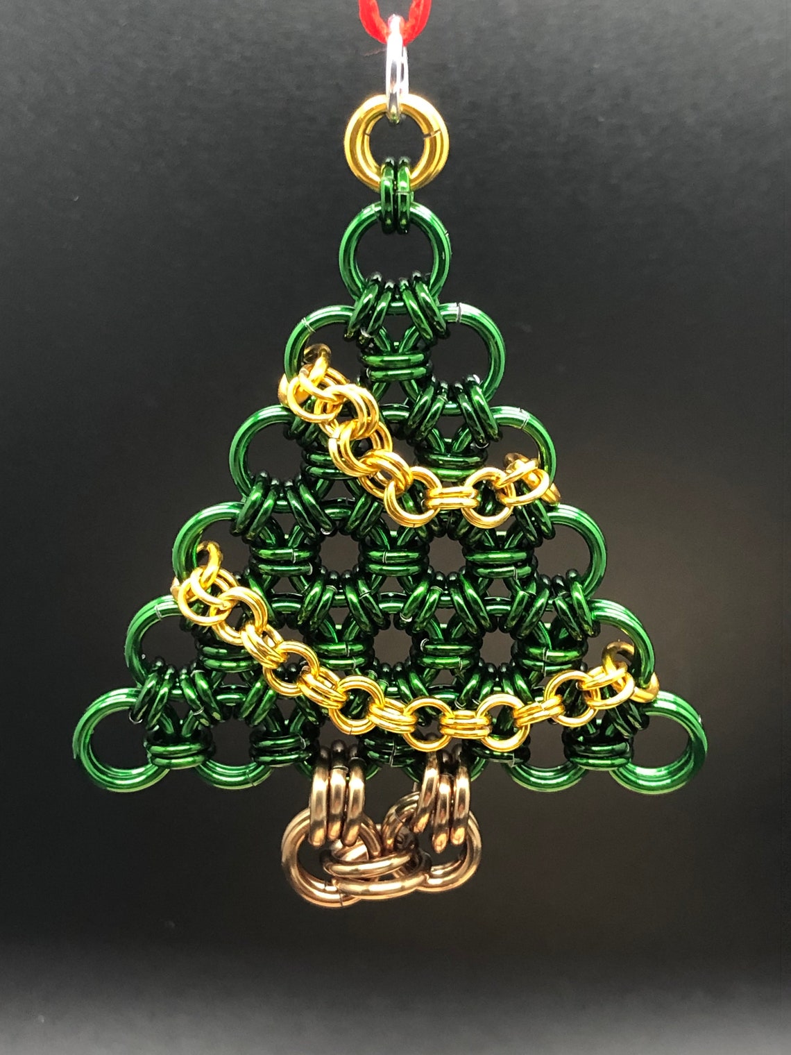 Chainmail Tutorial 3 Styles of Christmas Tree Ornaments chainmail Kits ...