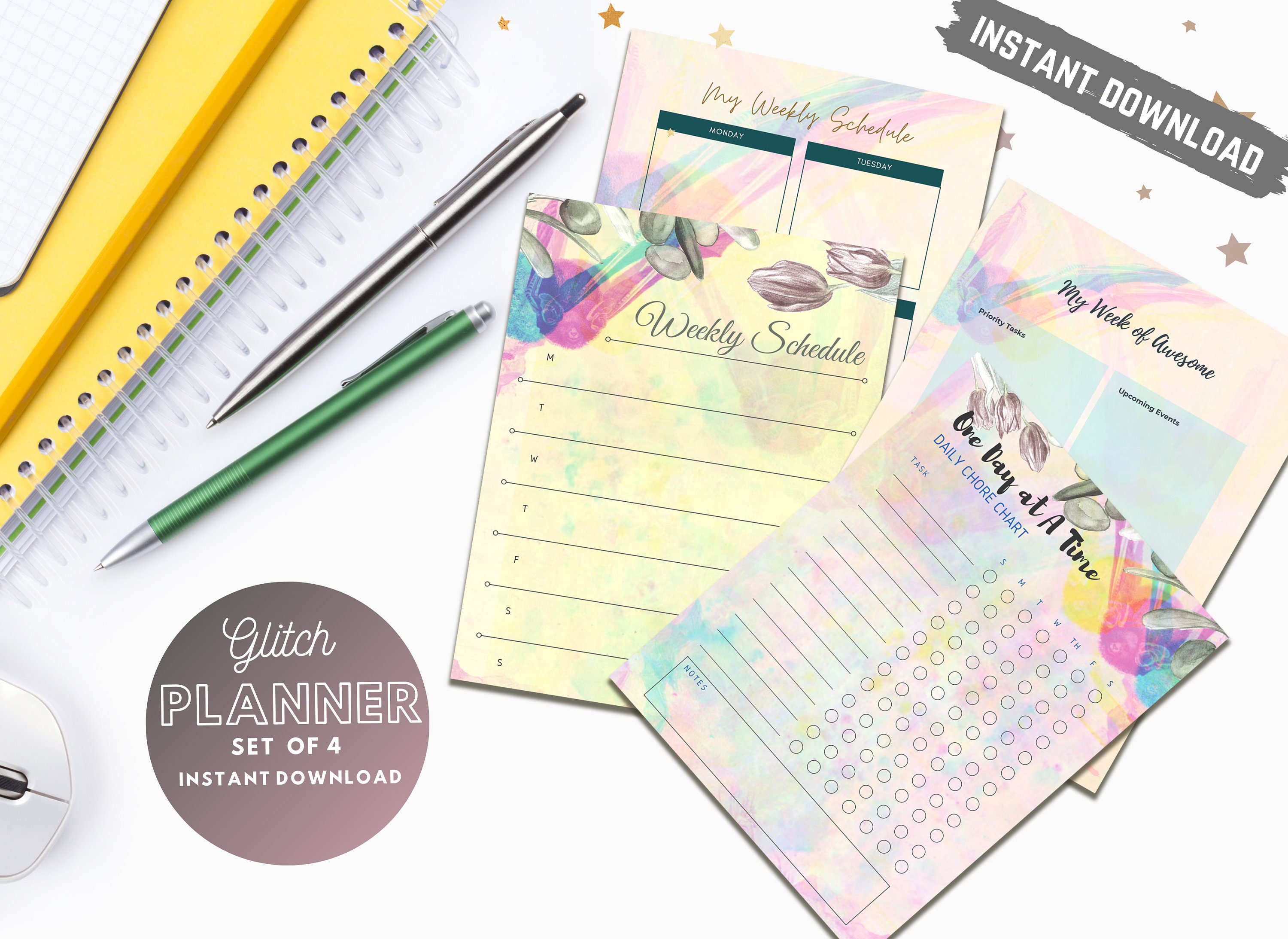Printable Checklist Planner Daily Tasks Template - Etsy
