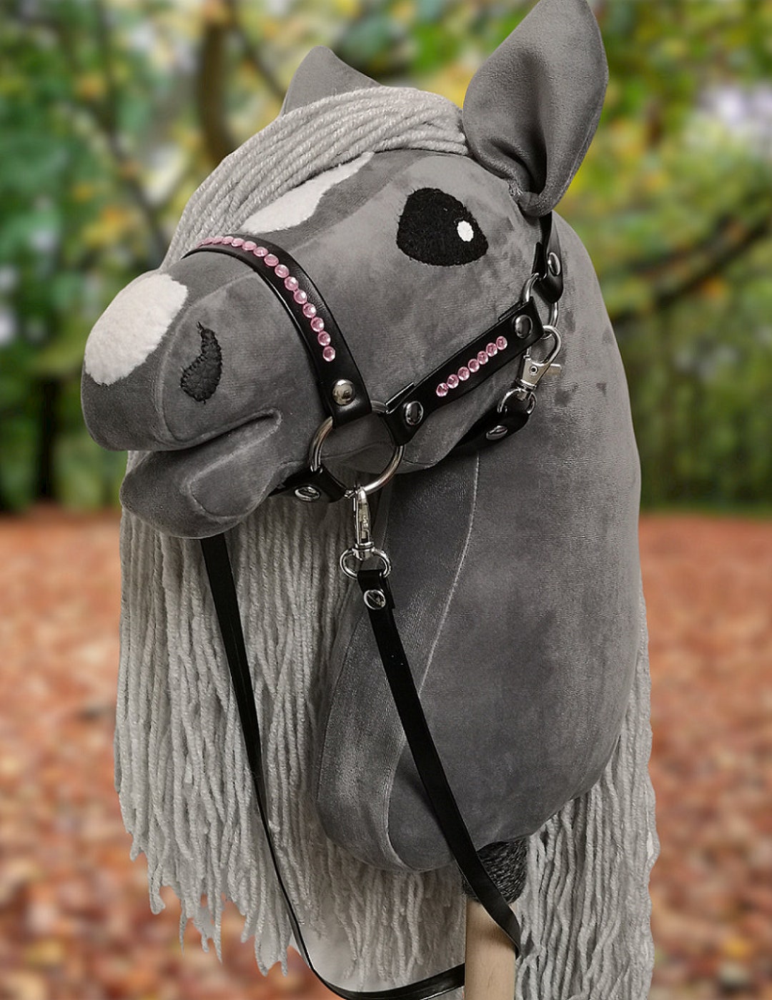 Adorable Handcrafted Hobby Horse 'silver' Light Gray Color, Long Mane ...