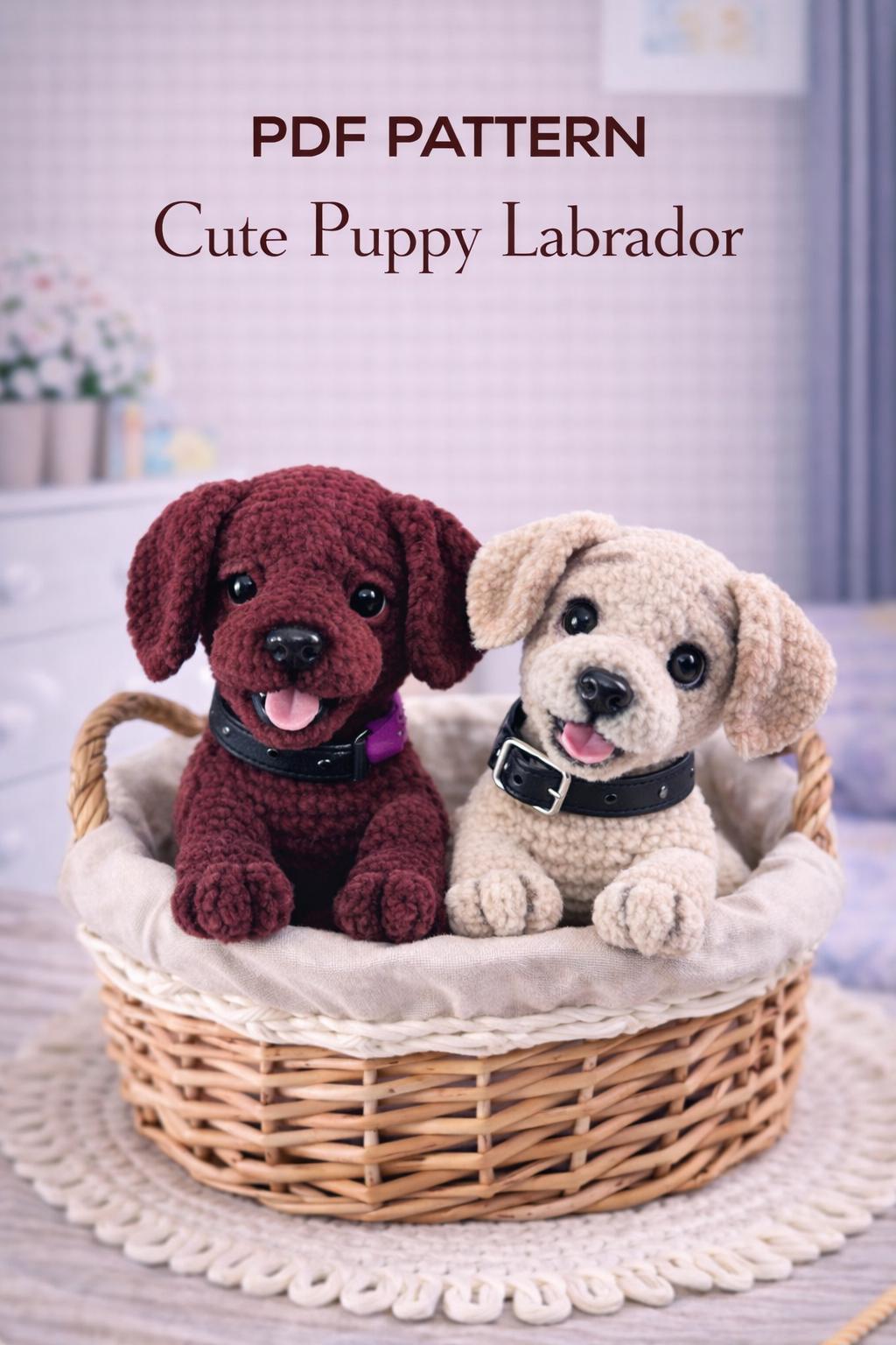 Cute Puppy Labrador Crochet Pattern PDF | Amigurumi Dog Pattern ...