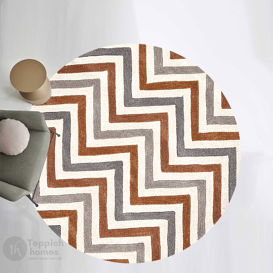 Tufted Rugs 8 Ft Round Rugs for Living Room Modern Round Rugs 8x8 ,9 Ft ...