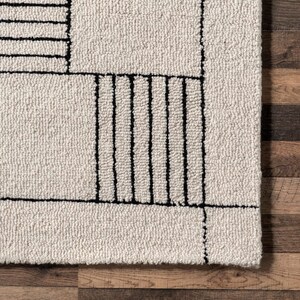 Modern Rugs Living Room Cream Rug 8x10, 8x11, 8x13, 9x10 Bedroom Living ...