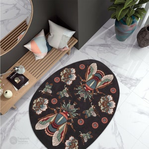 Hand Tufted Black Animal Print Rugs Wool Tufte Rug, 5x7, 5x8, 6x8, 6x9 ...