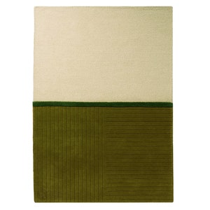 10x14 Green Wool Rugs 9x12 Tufted Rugs Floor and Rugs 8x10 Striped ...