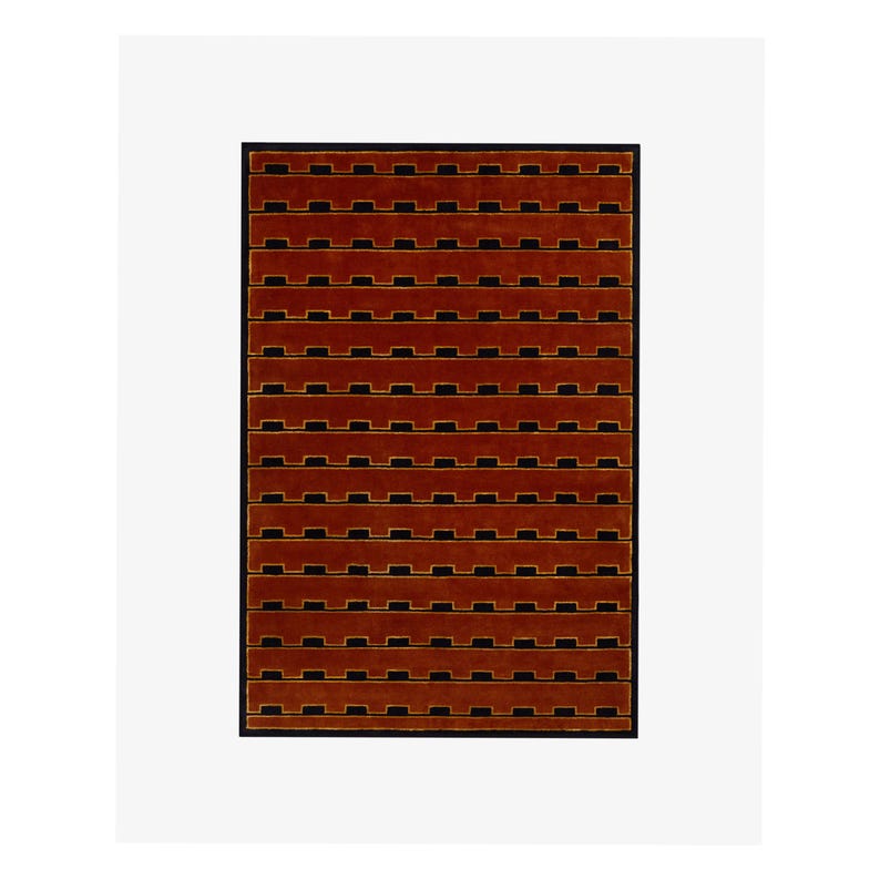 Rust Area Rug Handmade Carpet Hand Tufted 5x7, 5x8, 6x8, 6x9, 7x9 ...