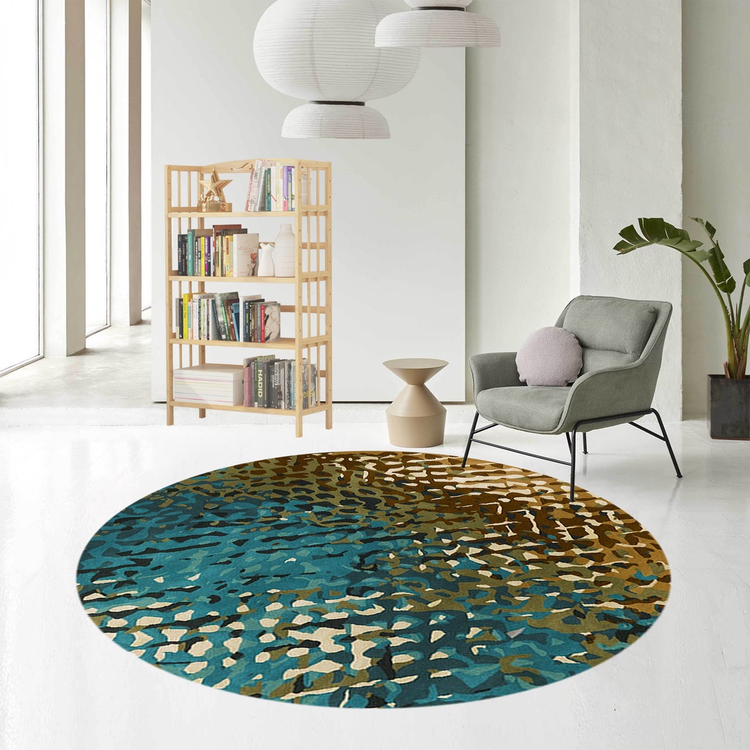 Round Tufted Rugs Contemporary Round Area Rug 6ft Round Rug 8 Ft Round ...