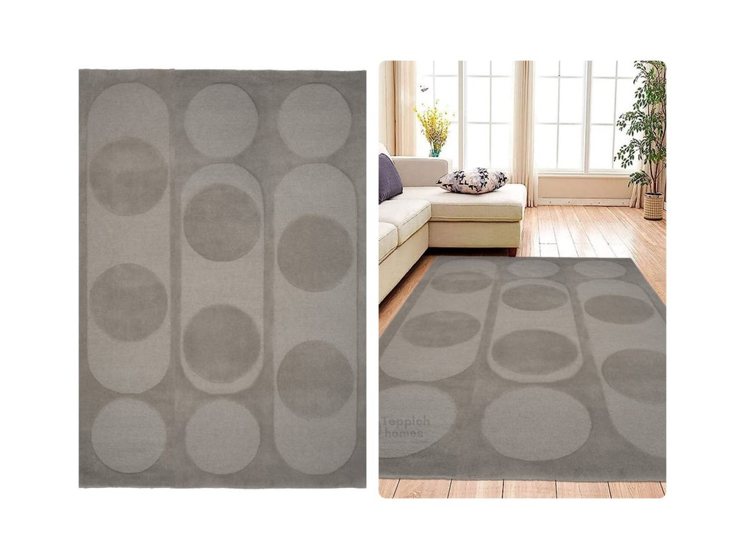 Grey Area Rug Custom Tufted Rugs Tufting 6x8 6x9 7x10 - Etsy
