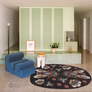 Hand Tufted Black Animal Print Rugs Wool Tufte Rug, 5x7, 5x8, 6x8, 6x9 ...