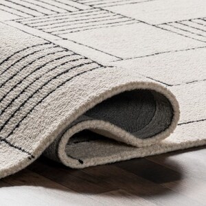 Modern Rugs Living Room Cream Rug 8x10, 8x11, 8x13, 9x10 Bedroom Living ...