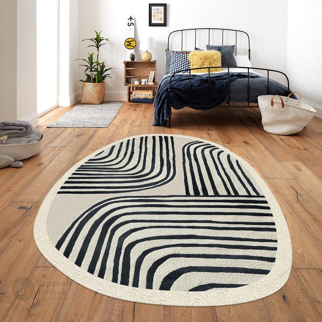 Oval Rugs 6x9, 6x10, 7x9, 7x10, 8x10 Wool Area Rug Living Room Bedroom ...