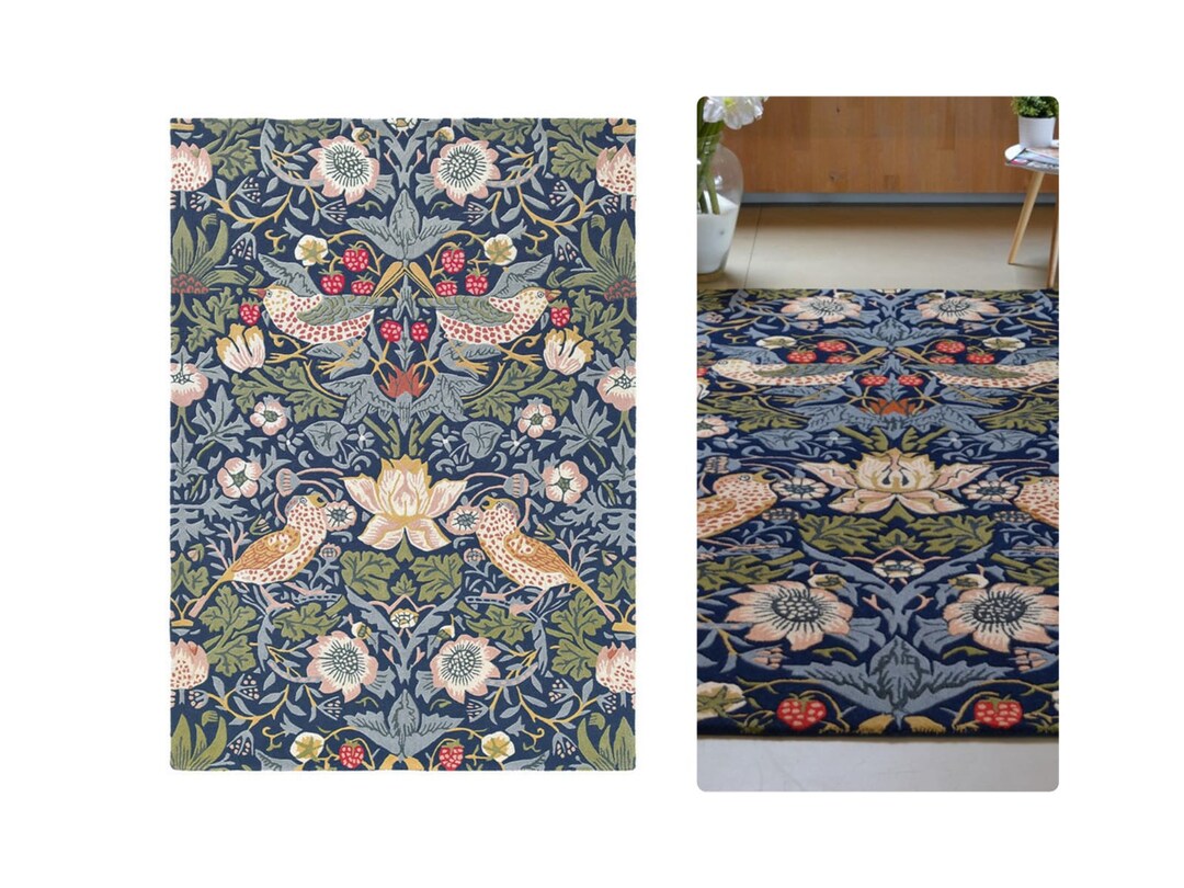 8x10 Wool Rugs 5x8 Blue Persian Area Rug 9x12, 9x13, 10x10, 10x14 Hand ...