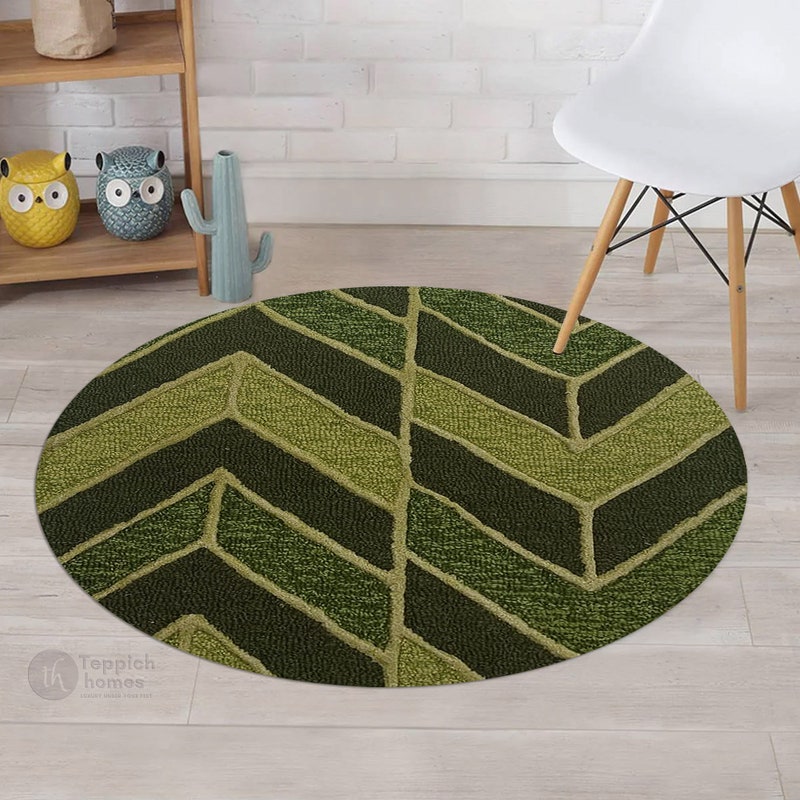 Large Round Rug - Etsy