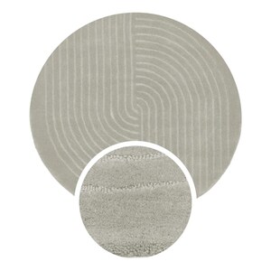 Green Round Rug for Living Room Round Rug 200cm Round Rug Wool Round ...