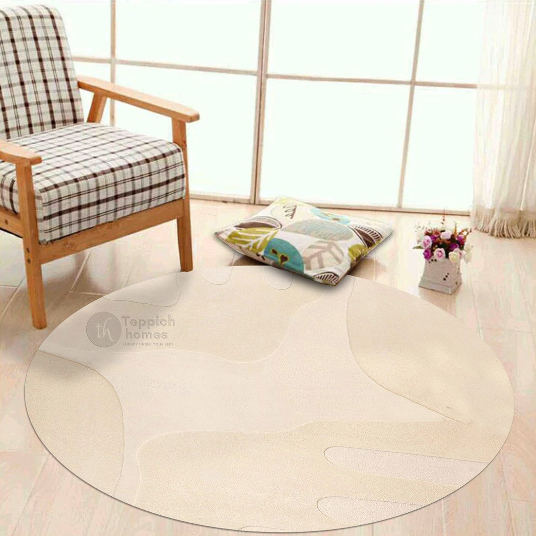 Round Rug, 8x8 Ft, 9x9 Ft, 10x10 Ft, 16x16 Ft Hand Tufted Wool Area Rug ...