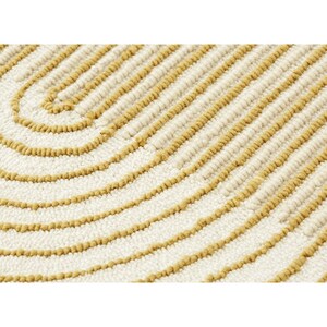 Tufted Rug Yellow White Rugs Contemporary Rug Wool Rug, 5x7, 5x8, 6x8 ...