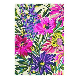 Flower Design Area Rug 5x7, 5x8, 6x8, 6x9, 8x10 Floor Rugs Hand Tufted ...
