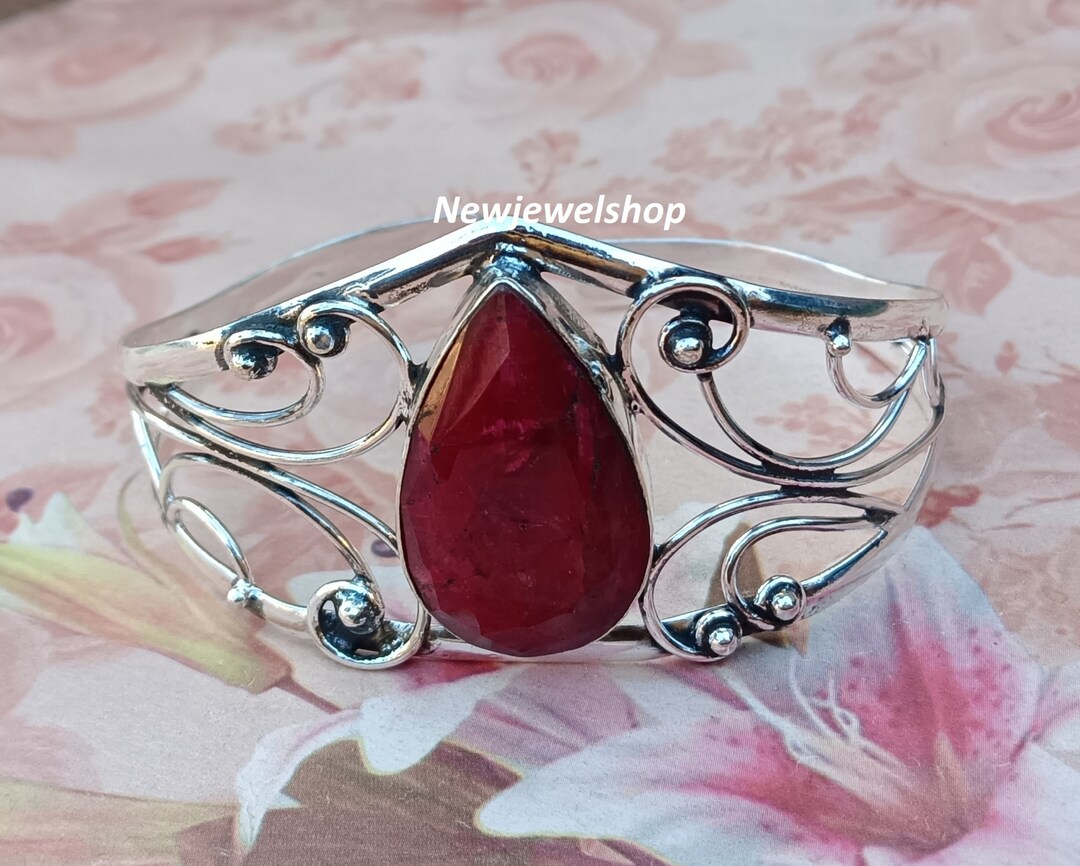 Genuine Ruby, Pure Sterling Silver, Handmade Jewelry, Astrological ...