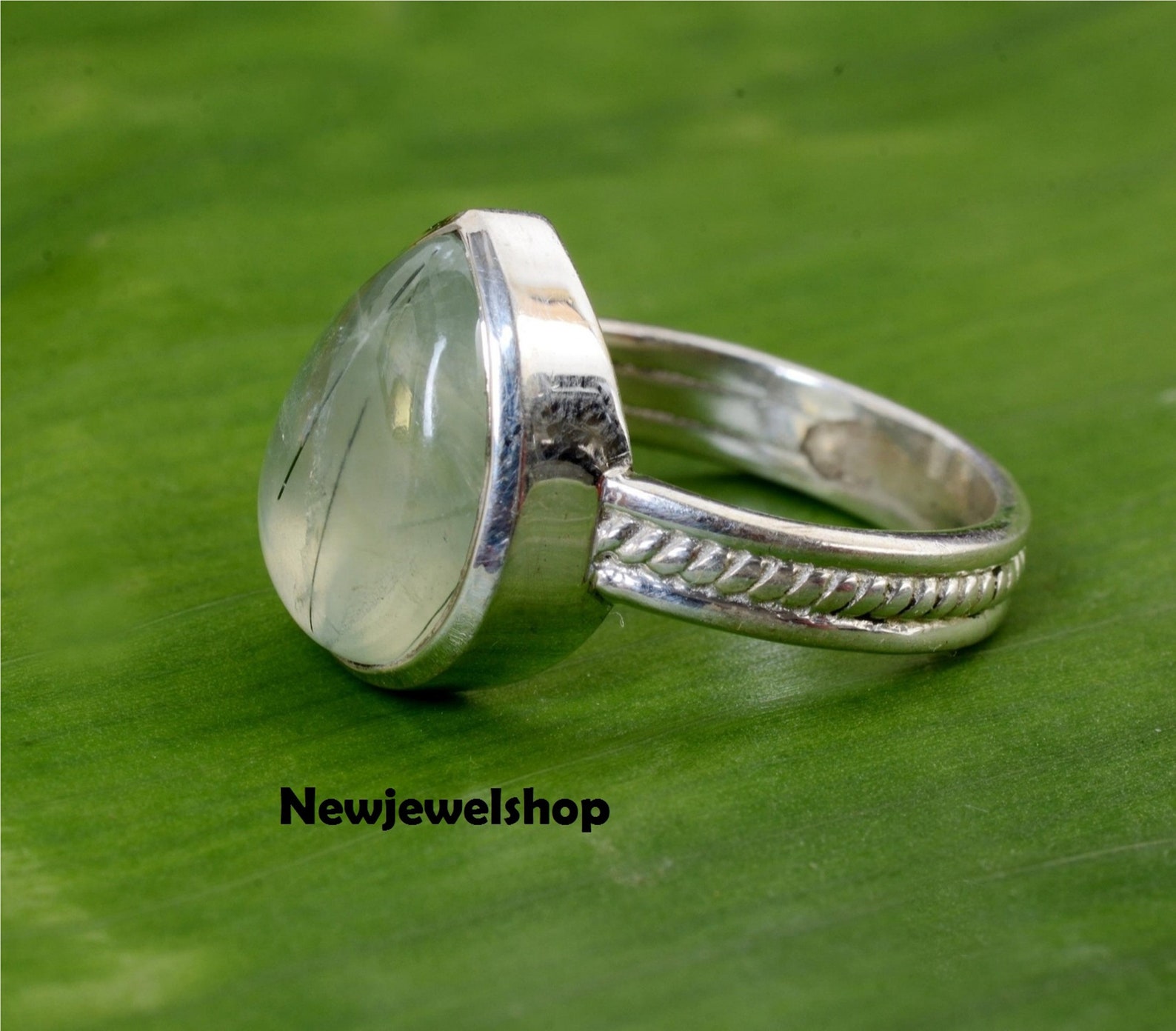 Prehnite Ring, Silver Ring for Special One, 925 Sterling Silver Ring ...