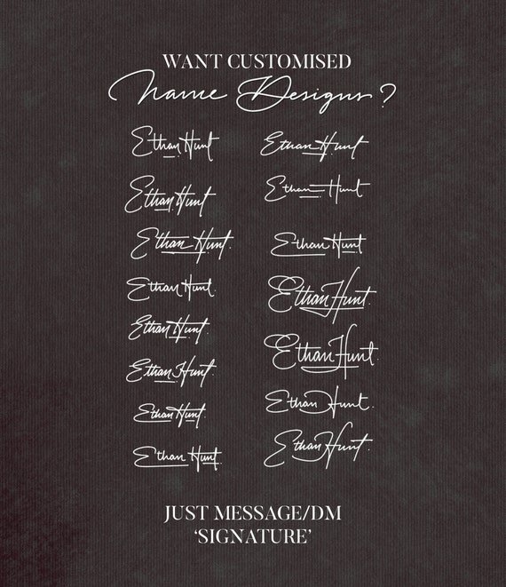 Signatures For Names Starting With R