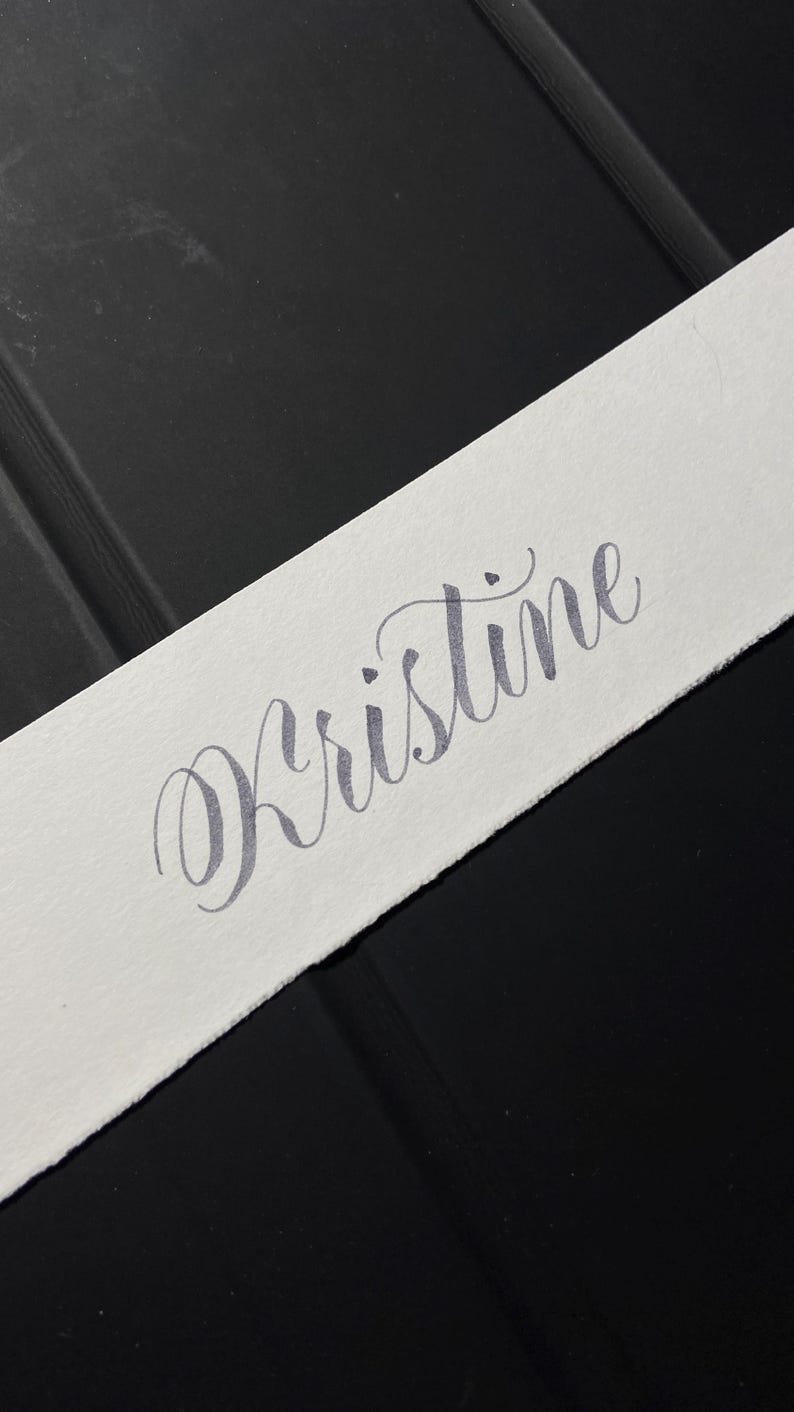 Get Any Name/phrase Video in Brush Calligraphy - Etsy
