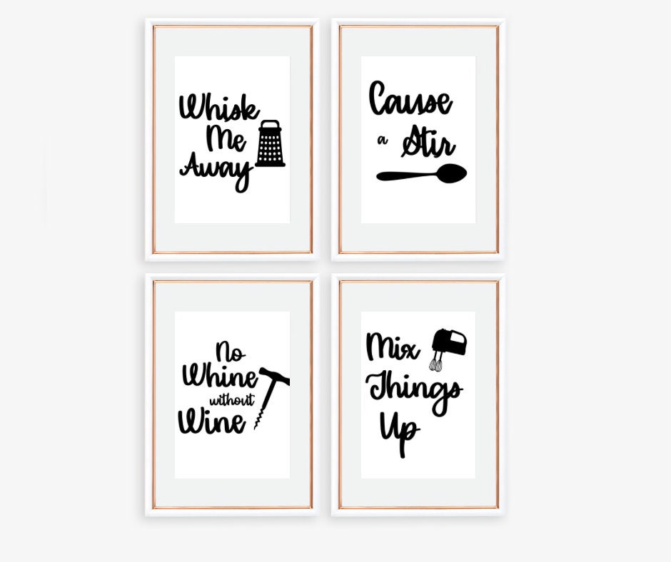Funny Kitchen Wall Art | Kitchen Pun Wall Art | Printable Art for ...