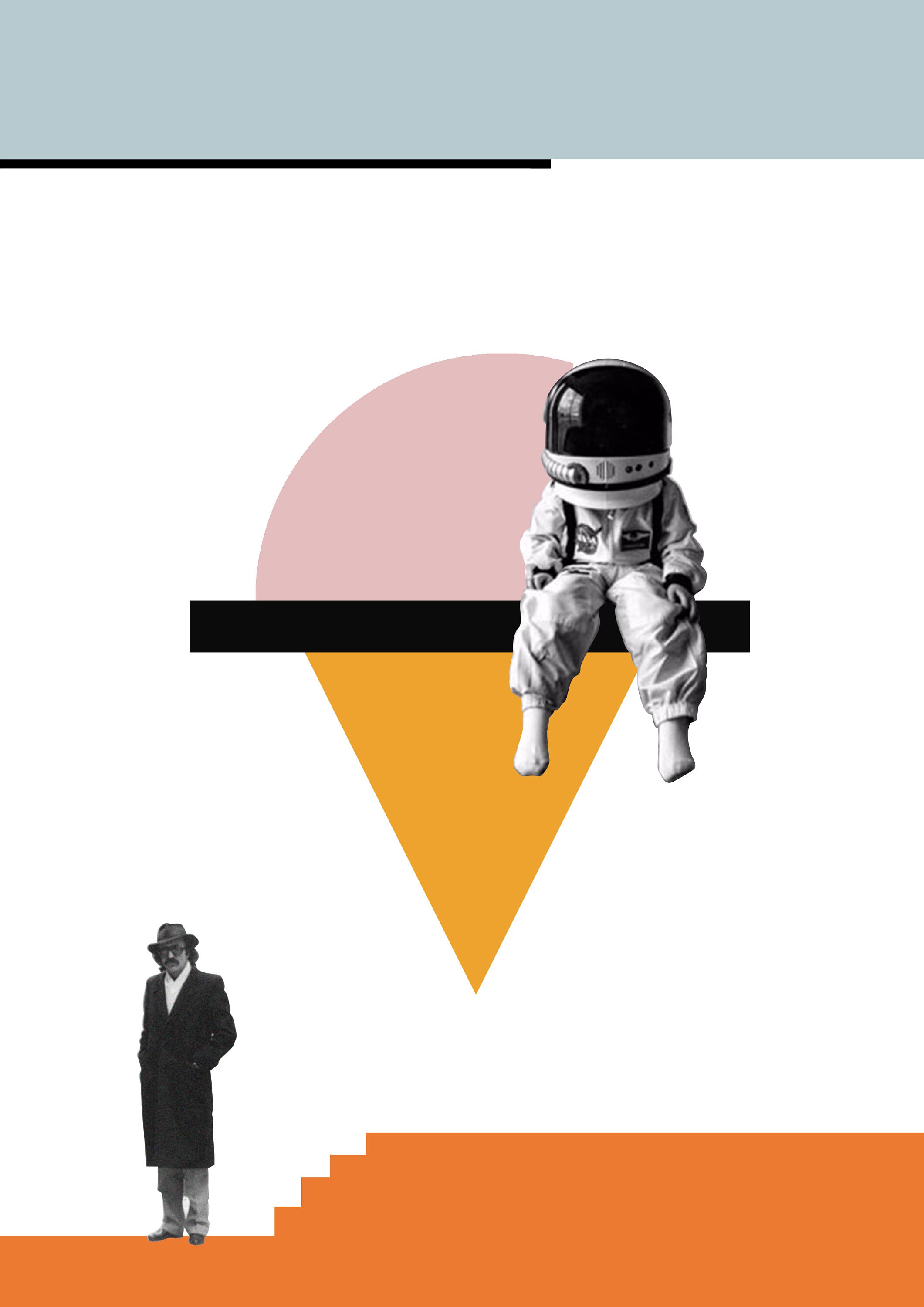 Abstracto geométrico // Collage Artwork // Arte de pared | Etsy