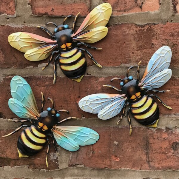 Metal Bees - Etsy